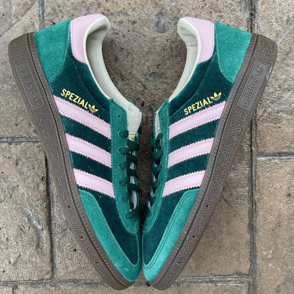 adidas | Shoes | Adidas Handball Spezial Green Pink Belvet No Box ...
